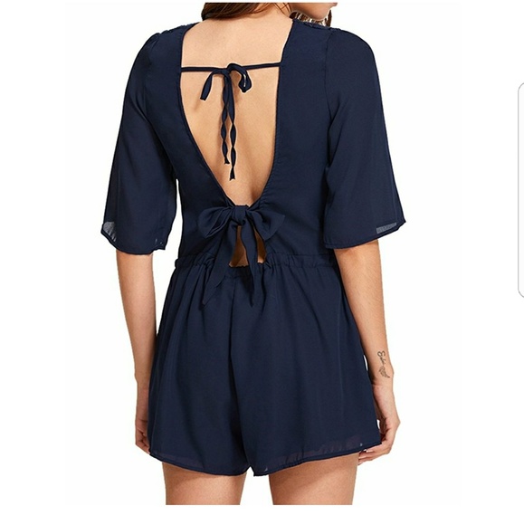 Pants & Jumpsuits | Royal Blue Romper | Poshmark